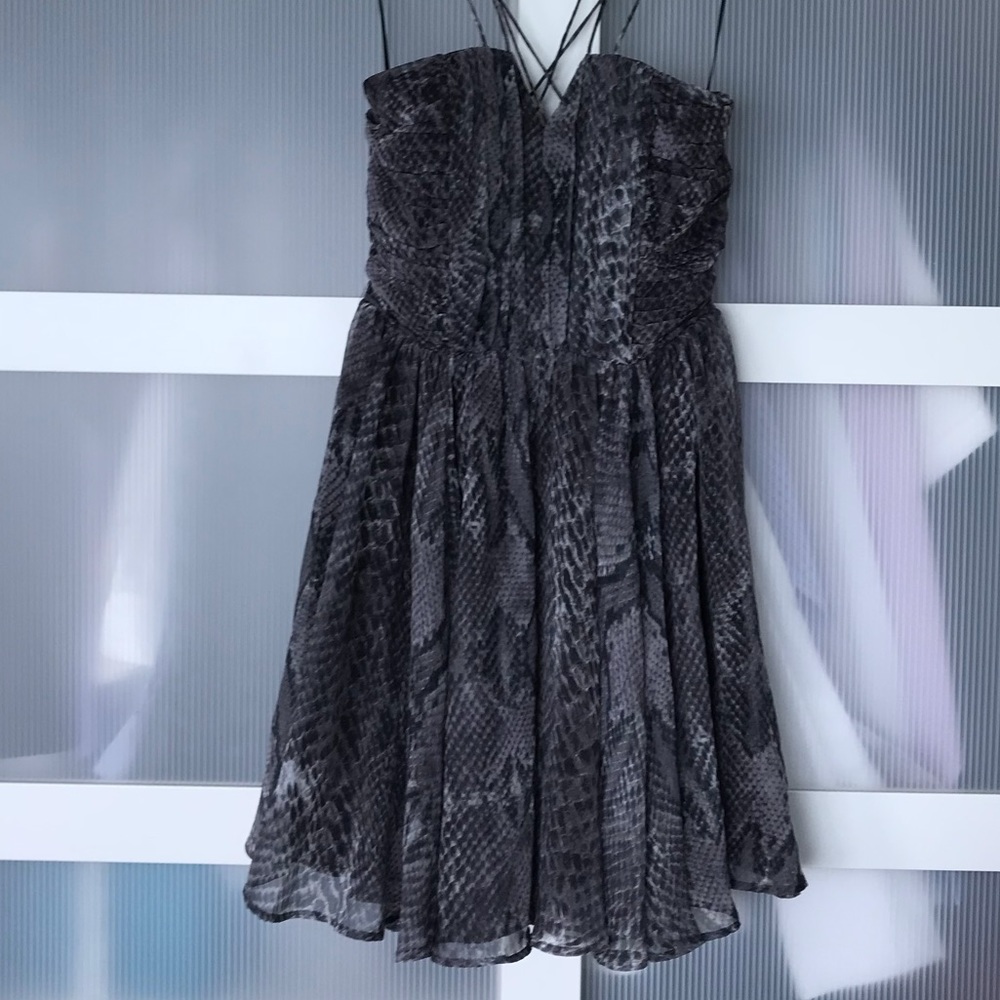 Snake Print Corset Dress - Gem